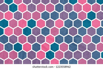 Multicolored Hexagon Pattern Background Stock Illustration 1223558962 ...