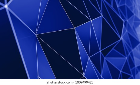 Multifaceted Geometric Background 3d Render Illustration Stock ...