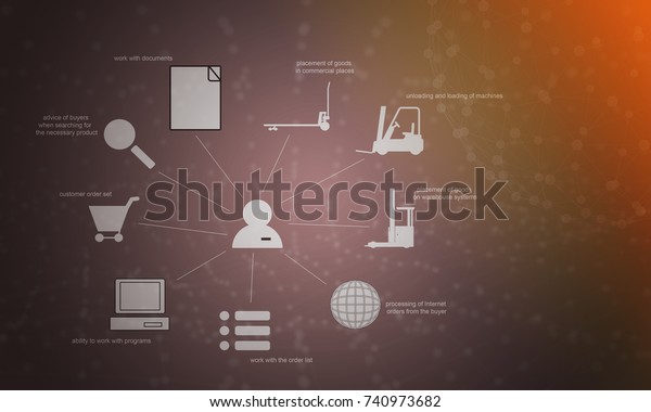 Multifunctional Versatile Logistics Officer Stock Illustration ...