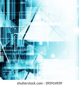 Multimedia Technology Background Stock Illustration 395914930 ...