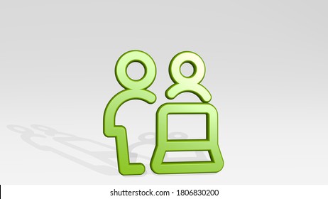 Multiple Actions Laptop 3d Icon Casting: ภาพประกอบสต็อก 1806830200 ...