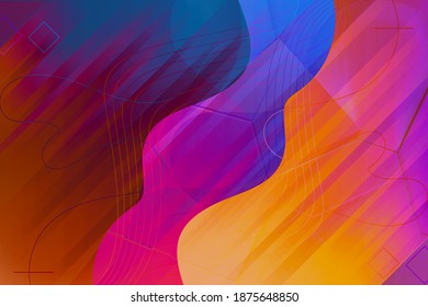 Multiple Color Abstract Wave Texture Background Stock Illustration ...