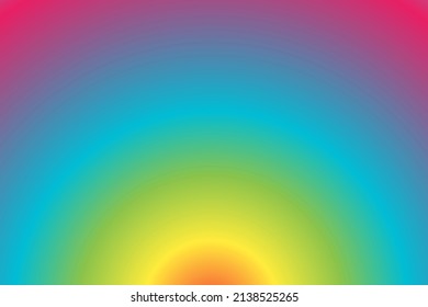 Multiple Color Gradient Semi Circle Shape Stock Illustration 2138525265 ...