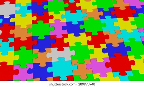 Multiple Colored Completed Puzzle Maze Puzzle Stock Illustration ...