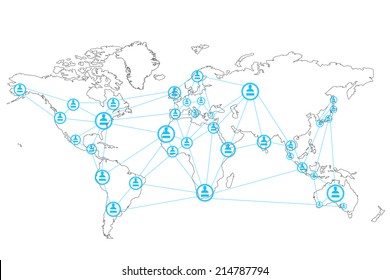 Multiple Connections Stock Illustration 214787794 | Shutterstock