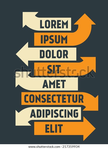 Multiple Directions Sign Template Stock Illustration 217359934 ...