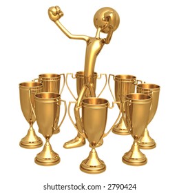 Multiple Trophy Winner Stock Illustration 2790424 | Shutterstock