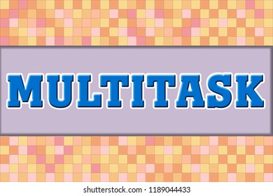 Multitask Logo Banner Stock Illustration 1189044433 | Shutterstock