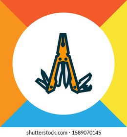 Multitool Icon Colored Line Symbol Premium Stock Illustration ...