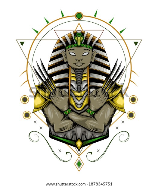 Mummy Ramses Pharaoh Egypt Vector Ramesses Stock Illustration ...