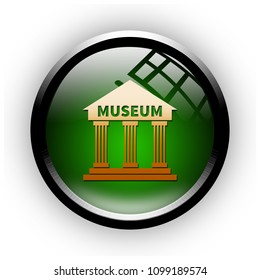 Museum Button Isolated Stock Illustration 1099189574 | Shutterstock