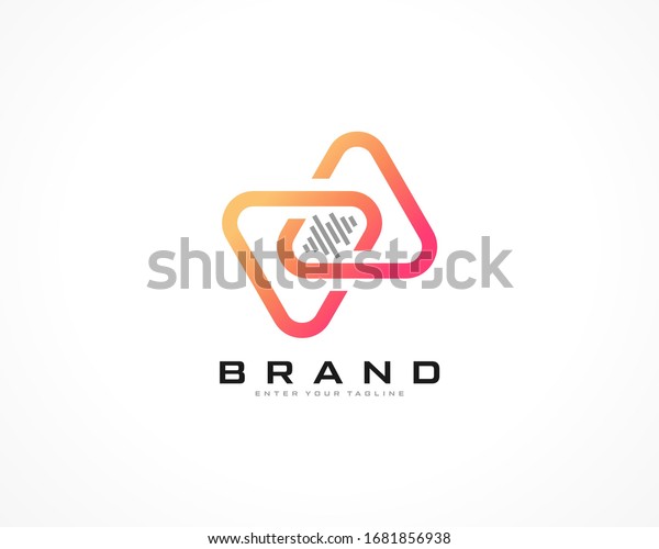 Music Equalizer Triangle Music Studio Digital Stock Illustration 1681856938