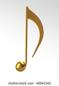 Musical Note Golden Color Stock Vector (Royalty Free) 65905939 ...