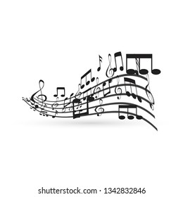Music Notes Design Element Stock Illustration 1342832852 | Shutterstock