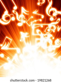Music Notes Fire Like Background Stock Illustration 19486066 | Shutterstock