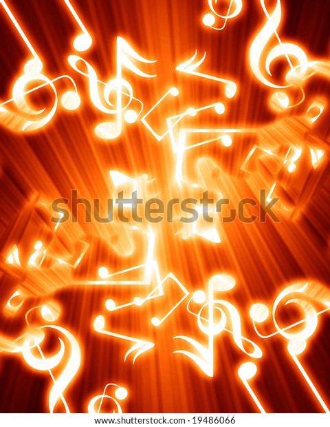 Music Notes Fire Like Background Stock Illustration 19486066 | Shutterstock