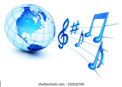 5,931 Music note globe Images, Stock Photos & Vectors | Shutterstock