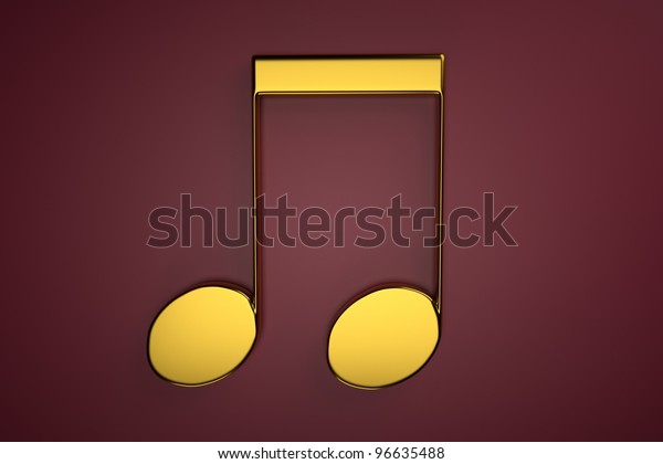 Music Notes On Dark Red Stock Illustration 96635488 | Shutterstock