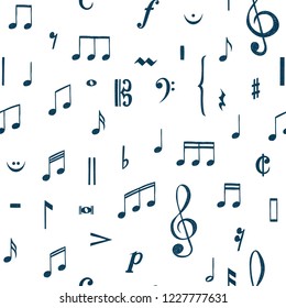 Music Notes Seamless Pattern Stock Vector (Royalty Free) 1309343797 ...