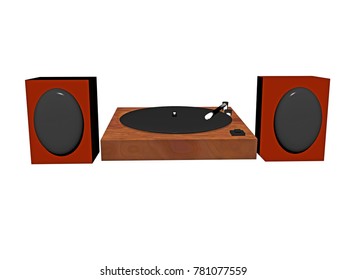 Music System 3d Rendering Stock Illustration 781077559 | Shutterstock