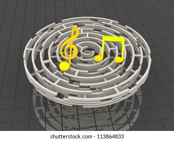 Musical Notes 3d Stock Illustration 113864833 | Shutterstock