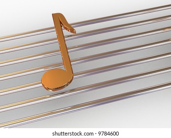 Musical Notes 3d Stock Illustration 9784600 | Shutterstock