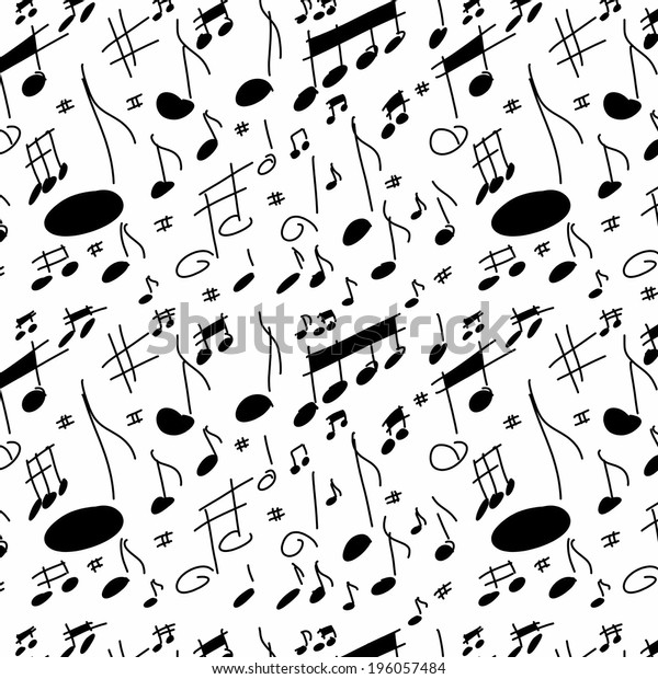 Musical Notes Seamless Texture Stock Illustration 196057484 | Shutterstock