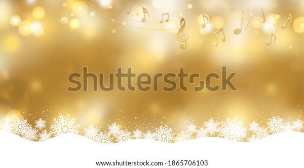 Musical Notes Snowflake Background Illustration Stock Illustration ...