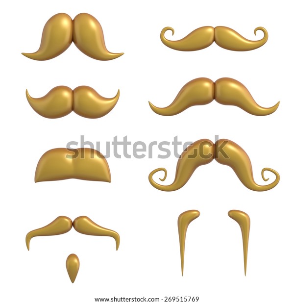 Mustache 3d Set Stock Illustration 269515769 | Shutterstock