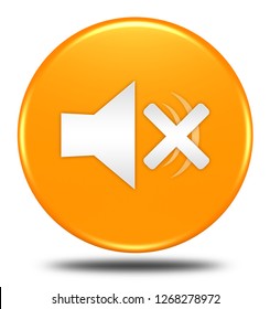 Mute Button Isolated 3d Illustration Stock Illustration 1268278972 ...