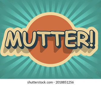 Mutter Comic Speech 3d Retro Vintage Stock Illustration 2018851256 ...