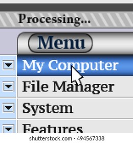 My Computer My Own Design Program Stock Illustration 494567338 ...