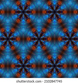 Mystical Pattern Design Background Fantasy Flower Stock Illustration ...