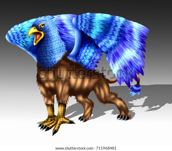 Mythological Griffin Anime Version Stock Illustration 715968481 ...