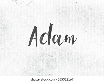 Name Adam Concept Theme Painted Black Stock Illustration 655322167