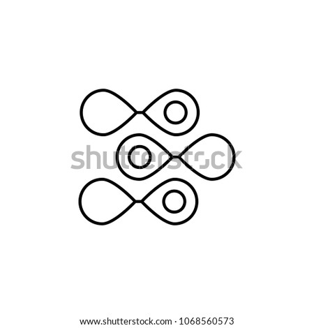 Nano Particles Icon Element Nano Technology Stock Illustration ...
