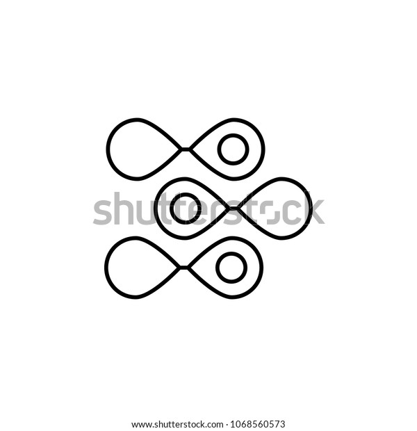 Nano Particles Icon Element Nano Technology Stock Illustration ...