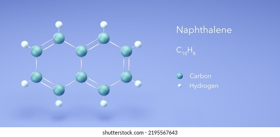 Naphthalene Molecular Structures 3d Model Structural Stock Illustration ...