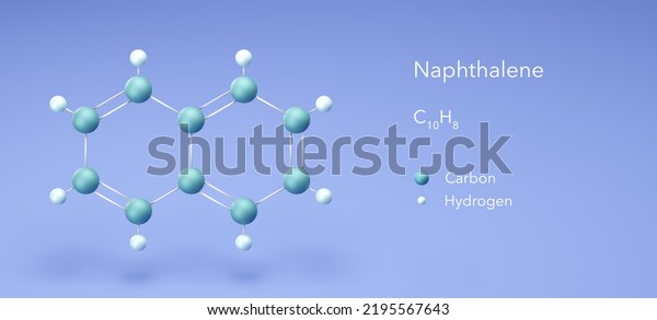 Naphthalene Molecular Structures 3d Model Structural Stock Illustration ...