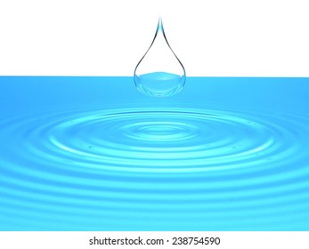 Natural Drop 3d Render Stock Illustration 238754590