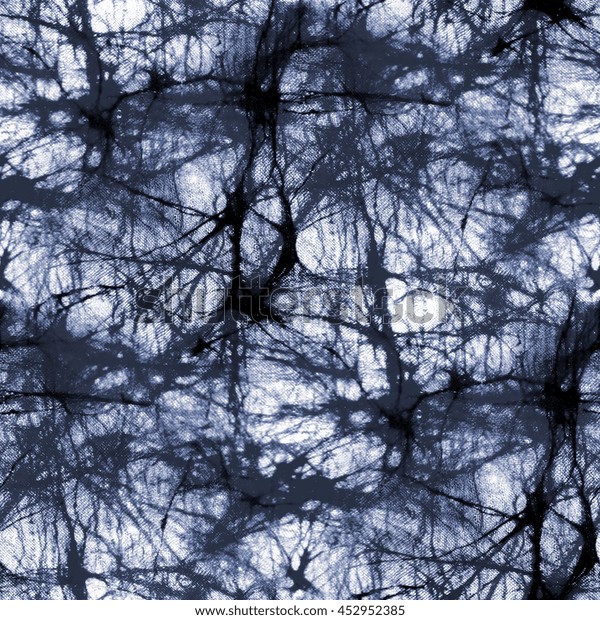 Navy Blue Batik Texture Seamless Fabric Stock Illustration 452952385 ...