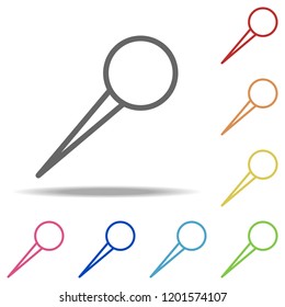 Needle Pin Icon Elements Navigation Multi Stock Vector (Royalty Free ...