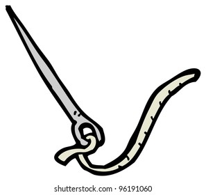 Needle Thread Cartoon Stock Illustration 96191060 | Shutterstock