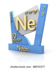 Neon Form Periodic Table Elements 3d 스톡 일러스트 88919377 | Shutterstock