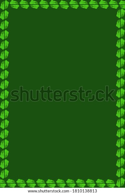 Neon Green Pattern Border Design On Stock Illustration 1810138813 ...