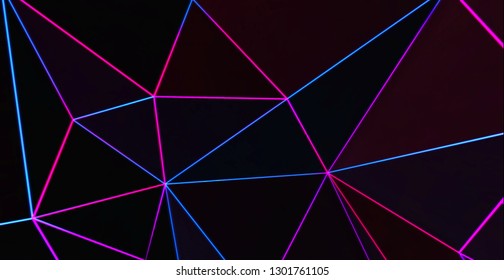 Neon Polygon Background Stock Illustration 1301761105 | Shutterstock