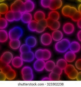 Neon Rainbow Cells Seamless Pattern Texture Stock Illustration ...