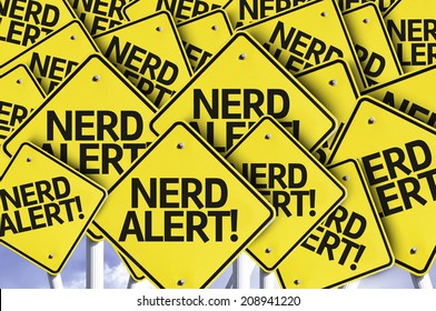 Nerd Alert Written On Multiple Road Stock Illustration 208941220 ...