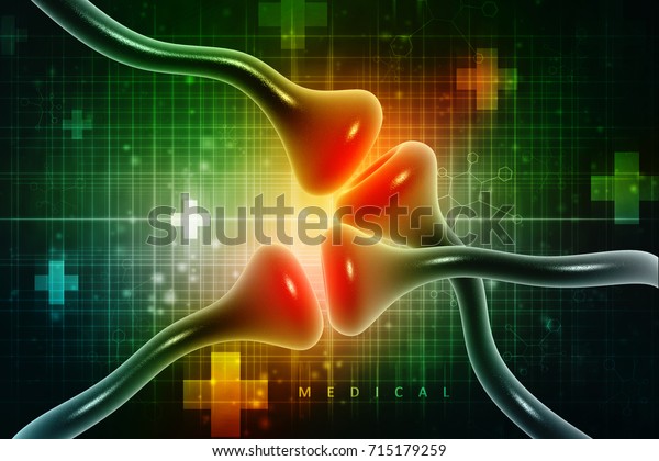 Nerve Cell 3d Rendering Receptor 库存插图 715179259 | Shutterstock