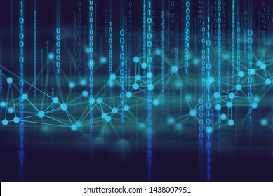 Network 01 Code Technology Background 3d Stock Illustration 1438007951 ...